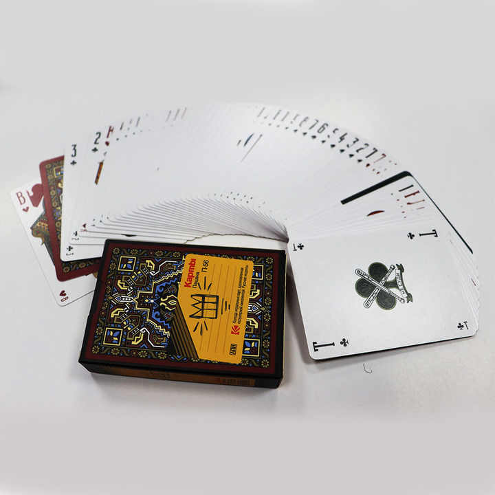 Customisable 310gsm Linen Finished Poker Cards Durable Advertising ...