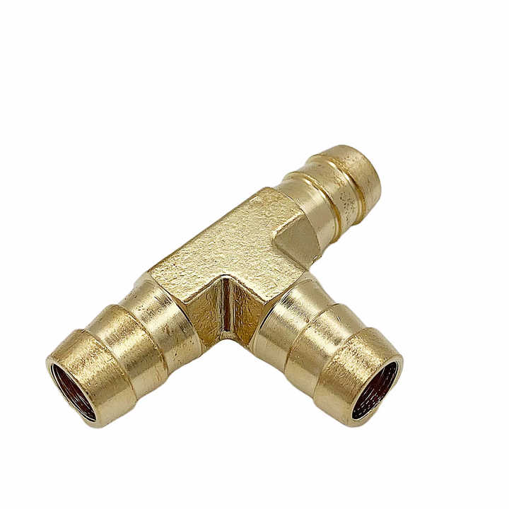 Premium Brass Hose Barb Tee Fitting - 3-Way Corrosion Resistant, High ...