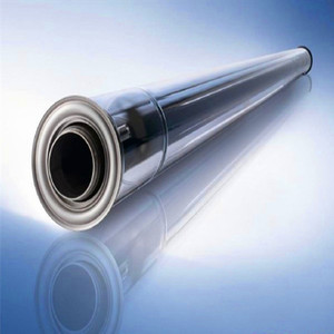 Both sides open vacuum tube parabolic solar receiver tube