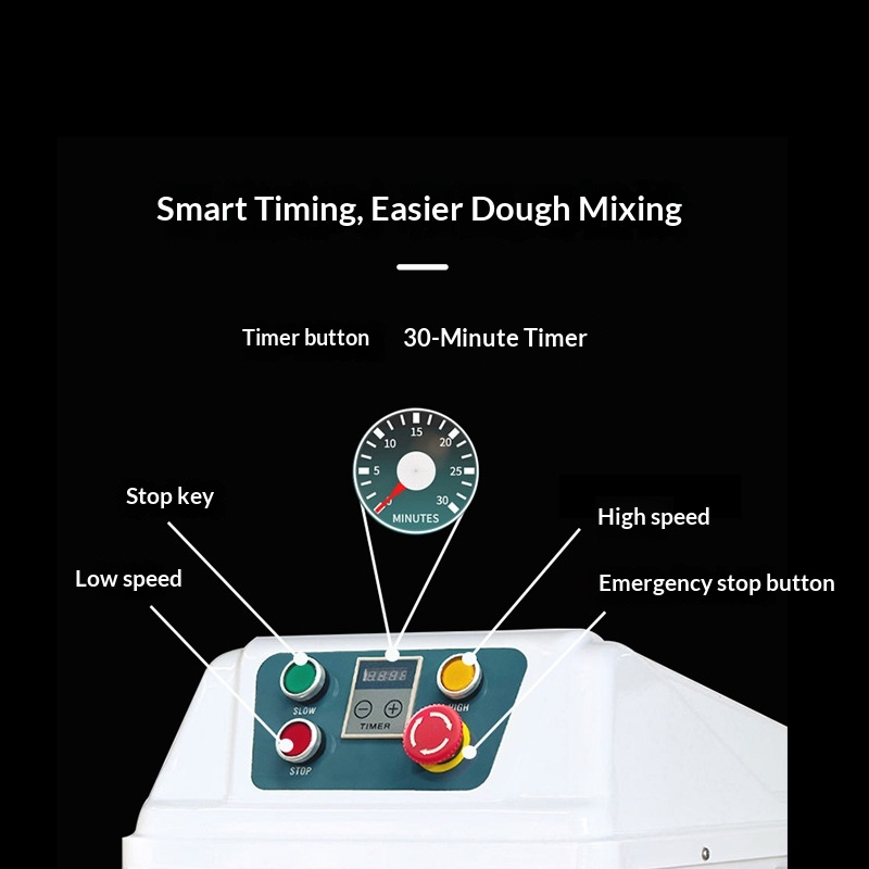 Commercial Dough Mixer for Bread, Cake, and Pizza Dough, Kitchen ...