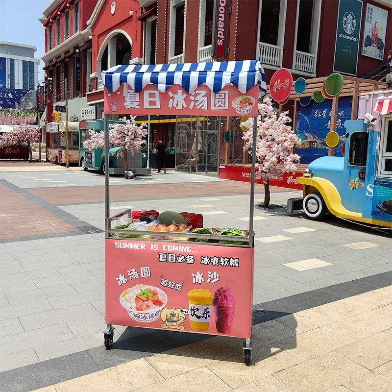 Folding Food Cart for Night Market: Snacks, Noodles, Ice Cream & Fast ...