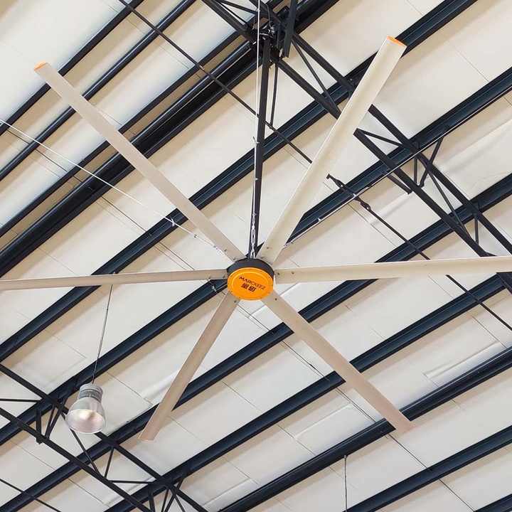 24FT 7.3m PMSM Motor Aluminum Alloy Blade Big Ass Fan HVLS Commercial ...