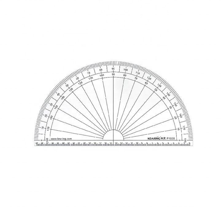 Kearing 30cm sew protractor corner layout up for 180 degree , 3 mm ...