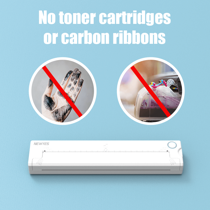 NEWYES Portable A4 Wireless Thermal Printer - Mini & Versatile