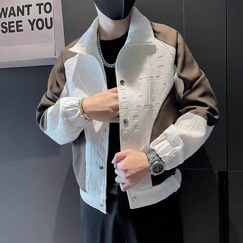 Wholesale Spring and Autumn Leisure Fashion Trend Flip Collar Color ...