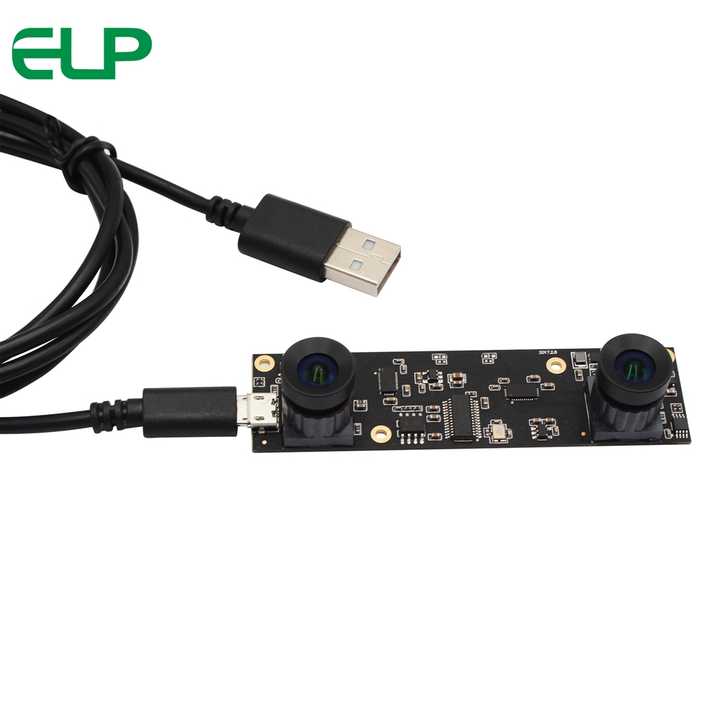 ELP Dual Lens USB Camera Module - 1080P FHD No Distortion