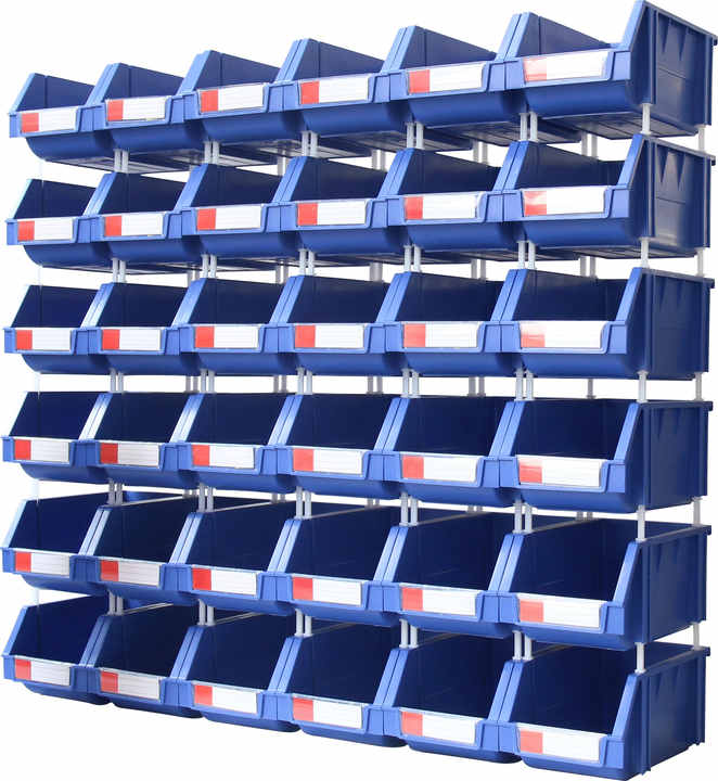 High Quality Plastic Storage Boxes Bins Easy Stack Spare Parts Crates ...