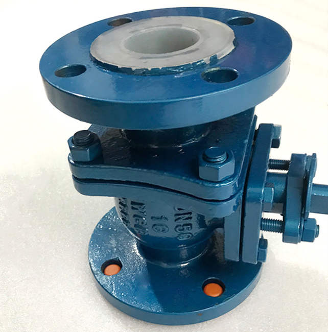 Fluorine Lining Flange Ball Valve Cast Steel/Cast Iron/Stainless Steel ...