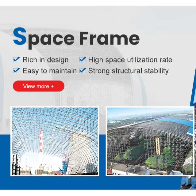 High Quality Prefabricated Steel Structural Pipe Tube Truss Frame Roof ...