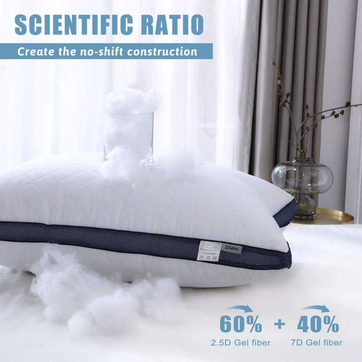 Pillow king Polyester Microfiber Fill Pillows Made with Microfiber Down ...