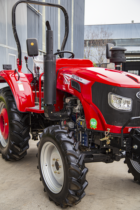 HUAXUAN 70HP Agricultural Tractor 4WD Farming Machinery with 704 Core ...