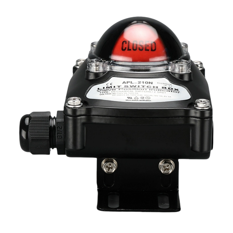 Limit Switch Box Rotary Feedback Device 0 to 90 Degree Rotation IP67 ...
