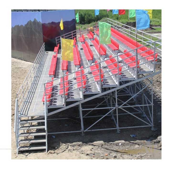 Outdoor Stadium Dismountable Sports Grandstand Metal Bleachers Stand ...