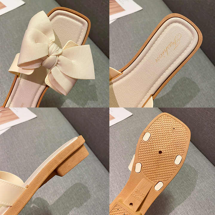 Women's Fashion Trend Square Open Toe Mules for Autumn