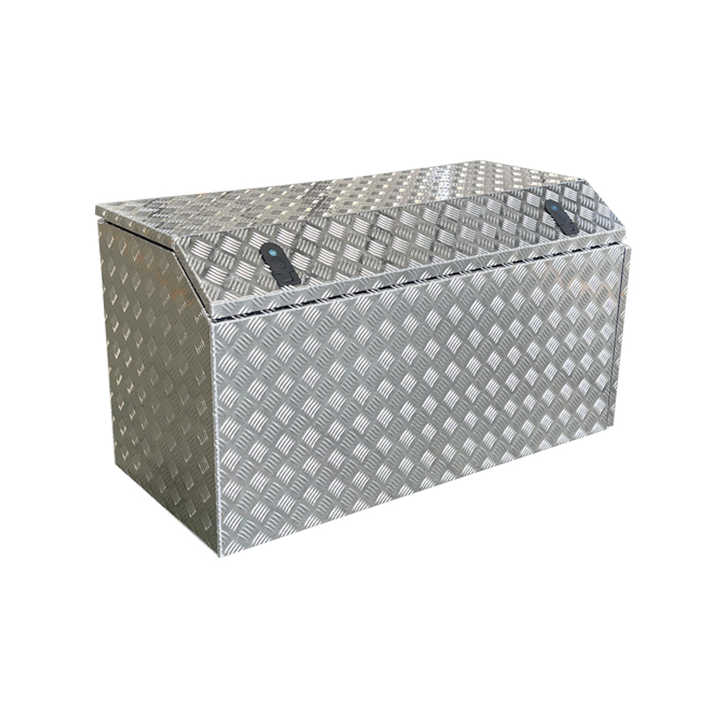 Heavy Duty Drawers Tool Box Aluminum Checker Plate Sliding Side Drawer ...
