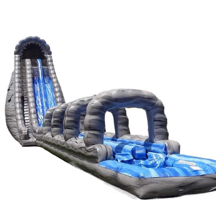 Largest 40ft Tall Dual Lane Inflatable Water Slide with swiming pool 9 ...