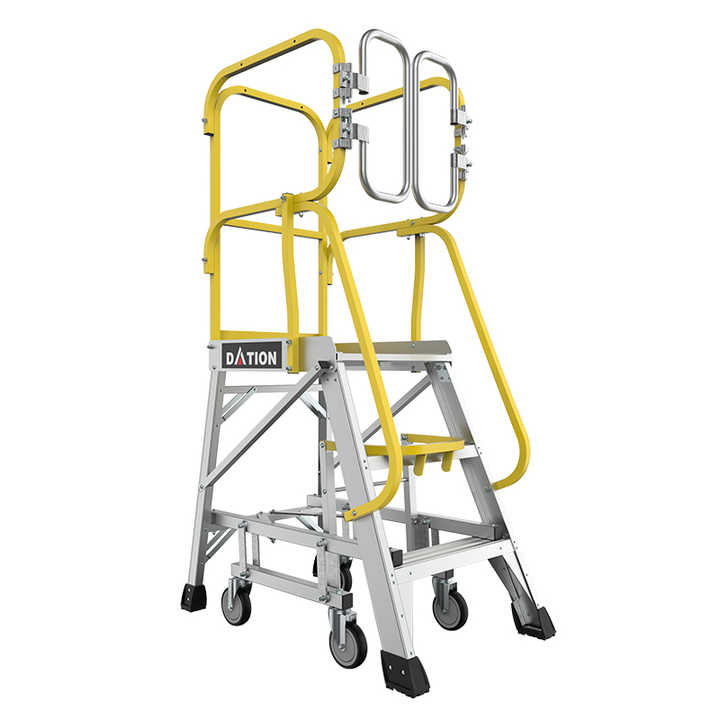 Heavy Duty 375 Lbs Platform Ladder with Wheels - Durable & Versatile