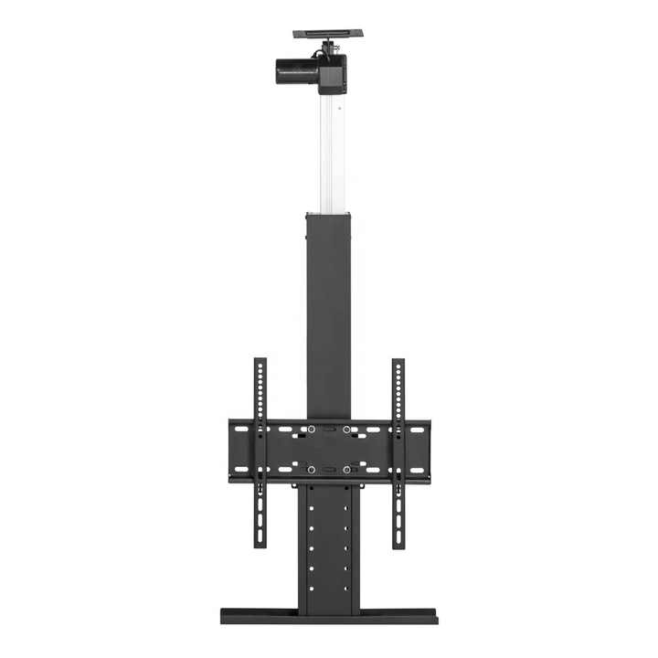Height Adjustable Hidden Vertical Retractable Motorized TV Mount