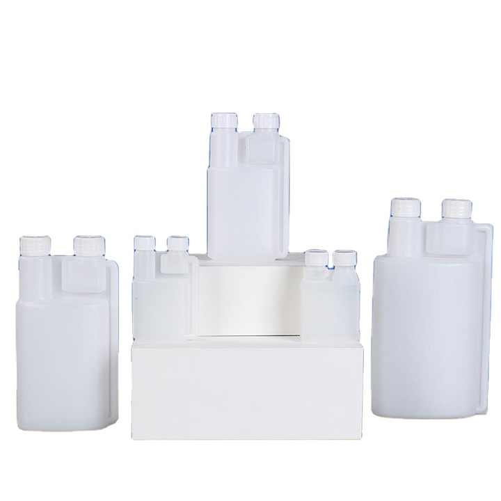 Natural 1000ml Dual Chamber HDPE Dosing Bottle - Customizable