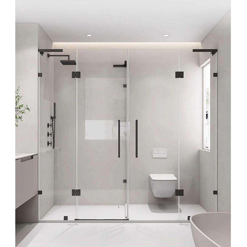 Sliding Thick Tempered Glass Shower Screen Open Style Bathroom Shower ...