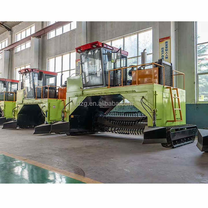 Agricultural Moving Type Compost Turner Compost Windrow Turner Organic ...