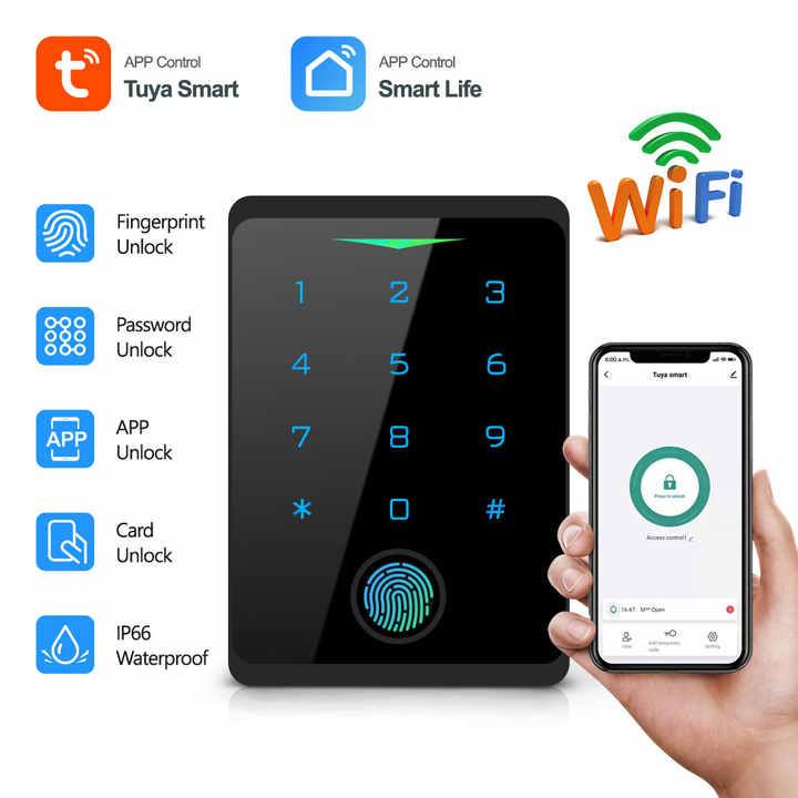 PST-CF1 Smart Wifi Waterproof Touch Keypad Access Control