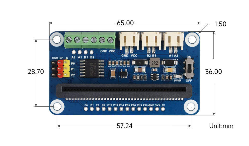 Waveshare Motor Driver for micro:bit-SKU-15220 ,Driver Breakout for ...