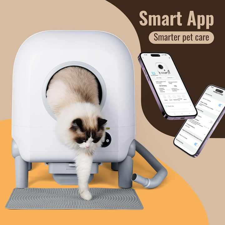 Self Cleaning 120l Automatic Cat Litter Box With Air Vent System 10 ...