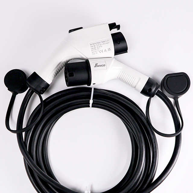 New Energy Vehicle AV 250V 380V Type to Type2 EV Charging Cable Dual ...