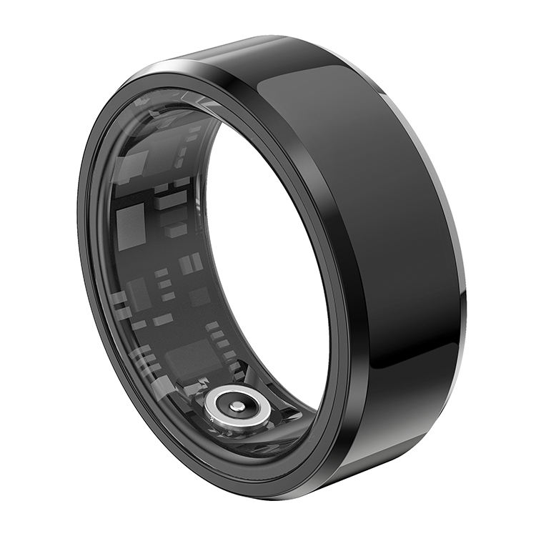 2025 Smart Ring SR02 Alloy Black Silver BT Connection Heart Rate ...