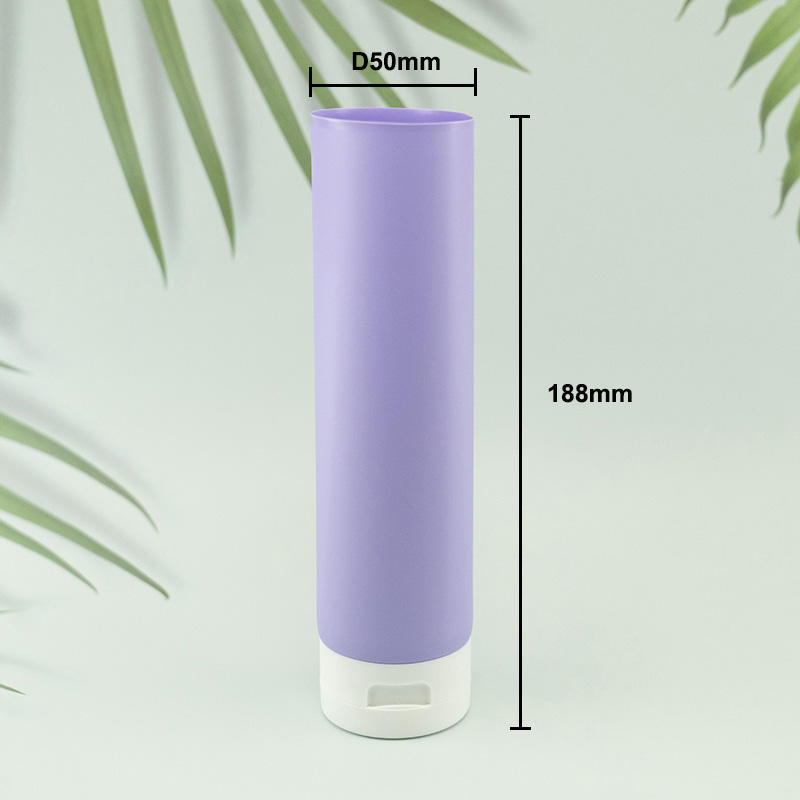 Custom Logo D50mm 100ml Purple Plastic Cosmetic Tubes Packaging with ...