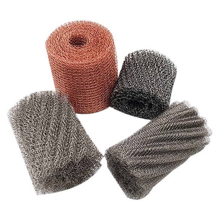Stainless Steel Knitted Wire Mesh Rolls Pure Nickel Knitted Wire Mesh ...