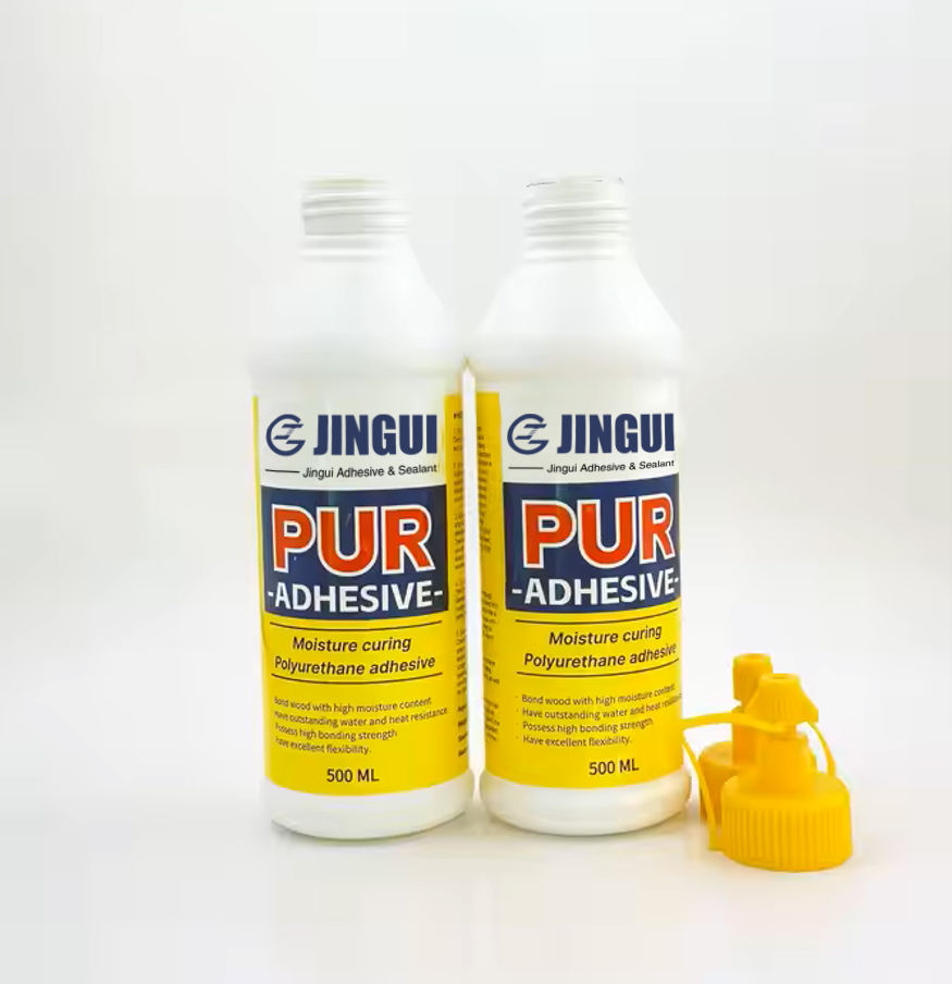 One-Component Brown Liquid Moisture Curing PUR Foam Fast-Drying Wood ...