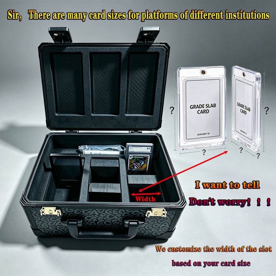 3 Row Graded Card Carrying case Graded Card Aluminum Carrying case 3 ...