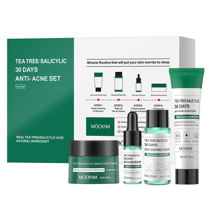 30 Days Anti-Acne Tea Tree Salicylic Acid Skin Care Set