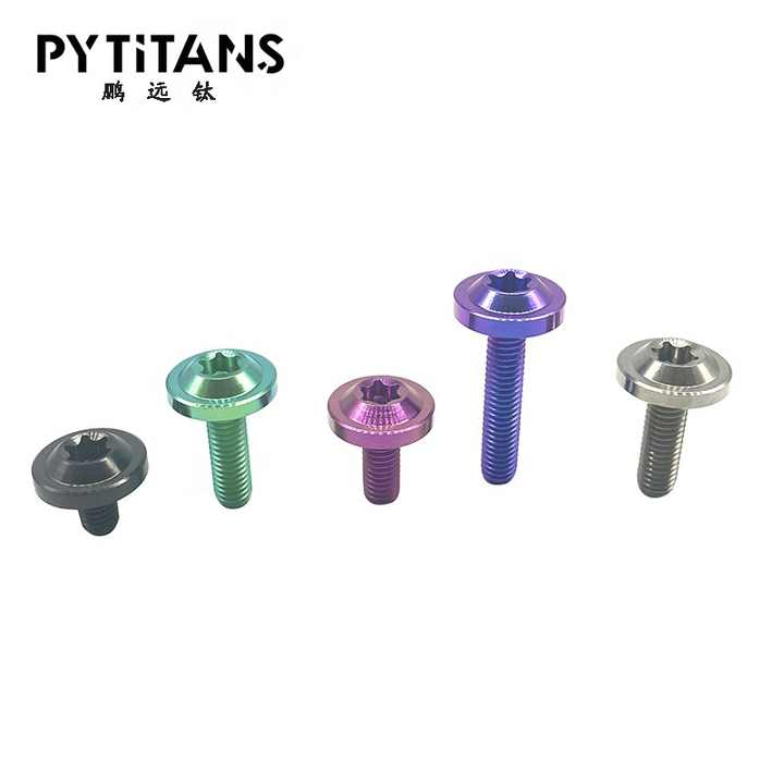 Titanium Gr5 Titanium Bolts Disc Head Screws M6 Motorcycle Bicycle Car ...