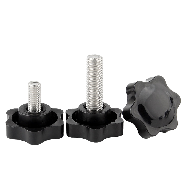 Industrial Clamping Knobs with Black Plastic Handles - Stainless Steel ...