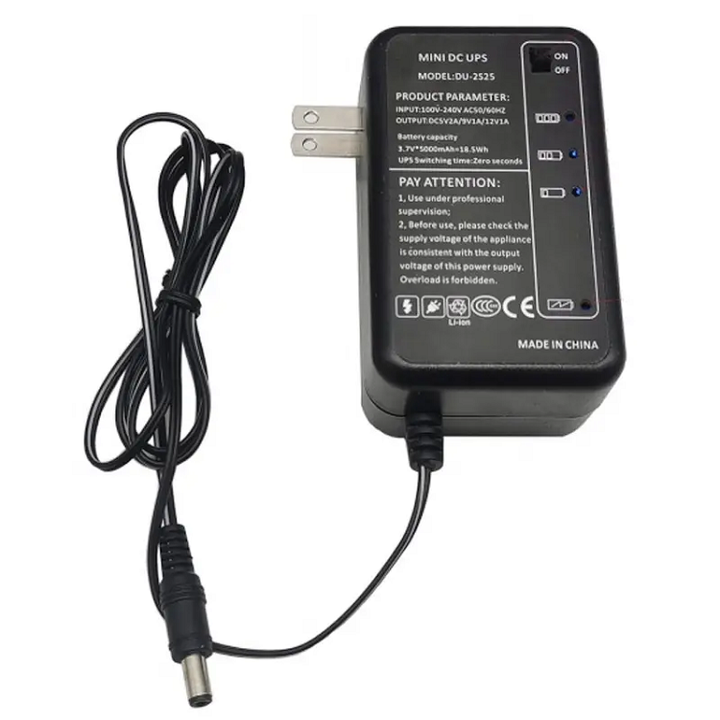 Wall Mounted Mini UPS 12V/9V/5V Lithium Battery Backup for CCTV & Wifi ...