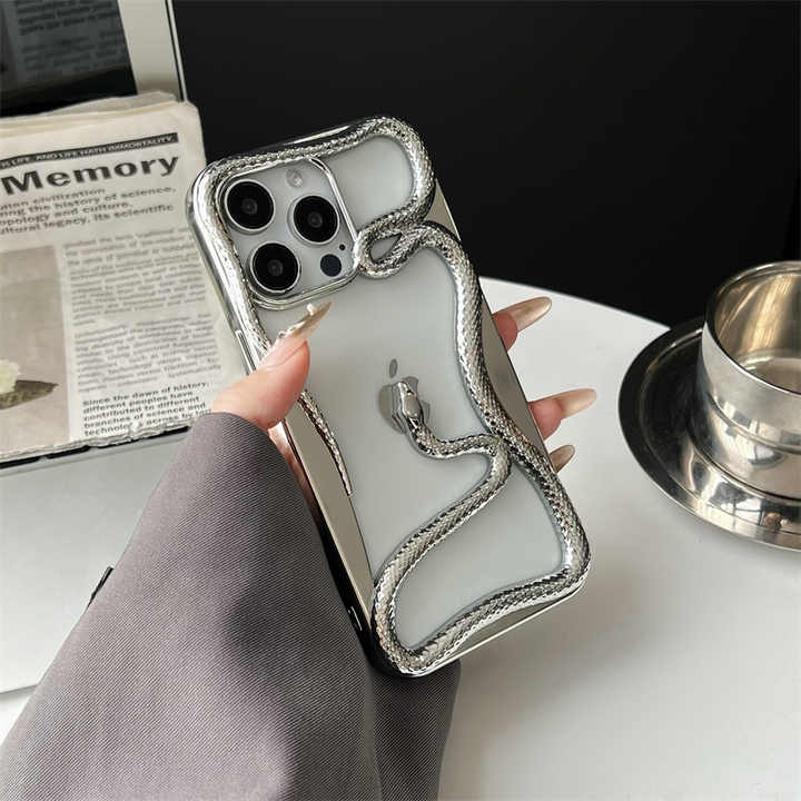 Luxury High-grade Electroplated Snake Fashion Mobile Phone case for ...