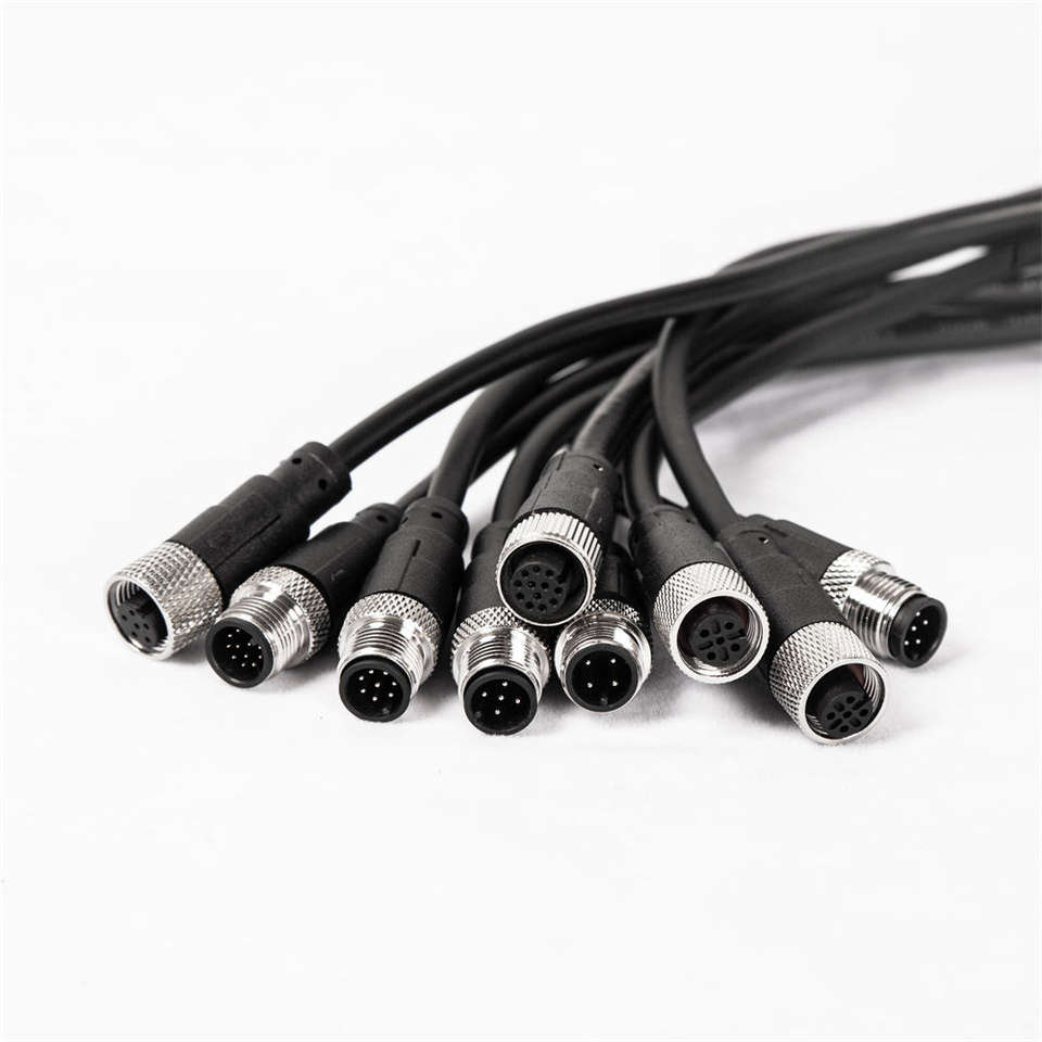 M12 M5 M8 Sensor Cable 2pin 3pin 4pin 5pin 7pin 8pin Waterproof Male to ...