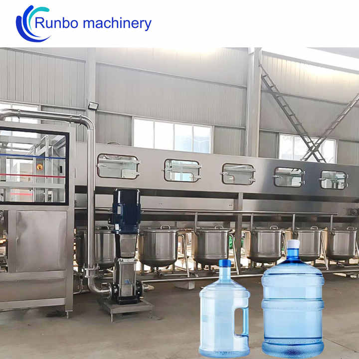Electric 5 Gallon Mineral Water Machine 500ml Glass Bottling Production ...
