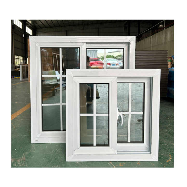 Modern Double Glass UPVC Sliding Window Waterproof PVC Frame Horizontal ...