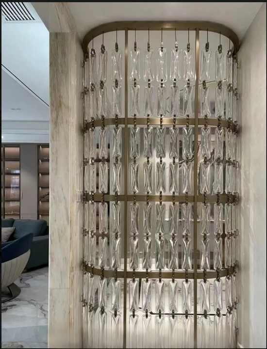 Modern Design Indoor Decorative Screen LED Light Glass Acrylic Wall ...