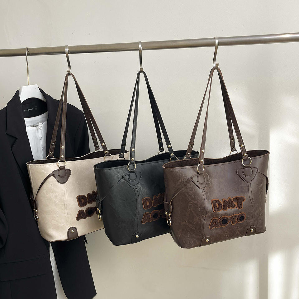 Elegant PU Tote Bag Large Capacity Women's Shoulder Bag 2026 New ...