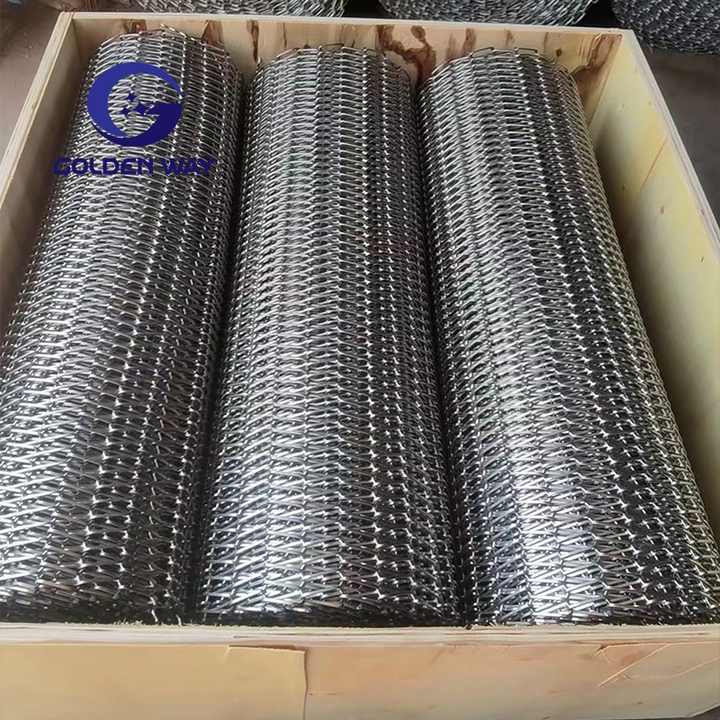 Food-Grade Stainless Steel Wire Mesh Conveyor Belt Compound Balanced ...