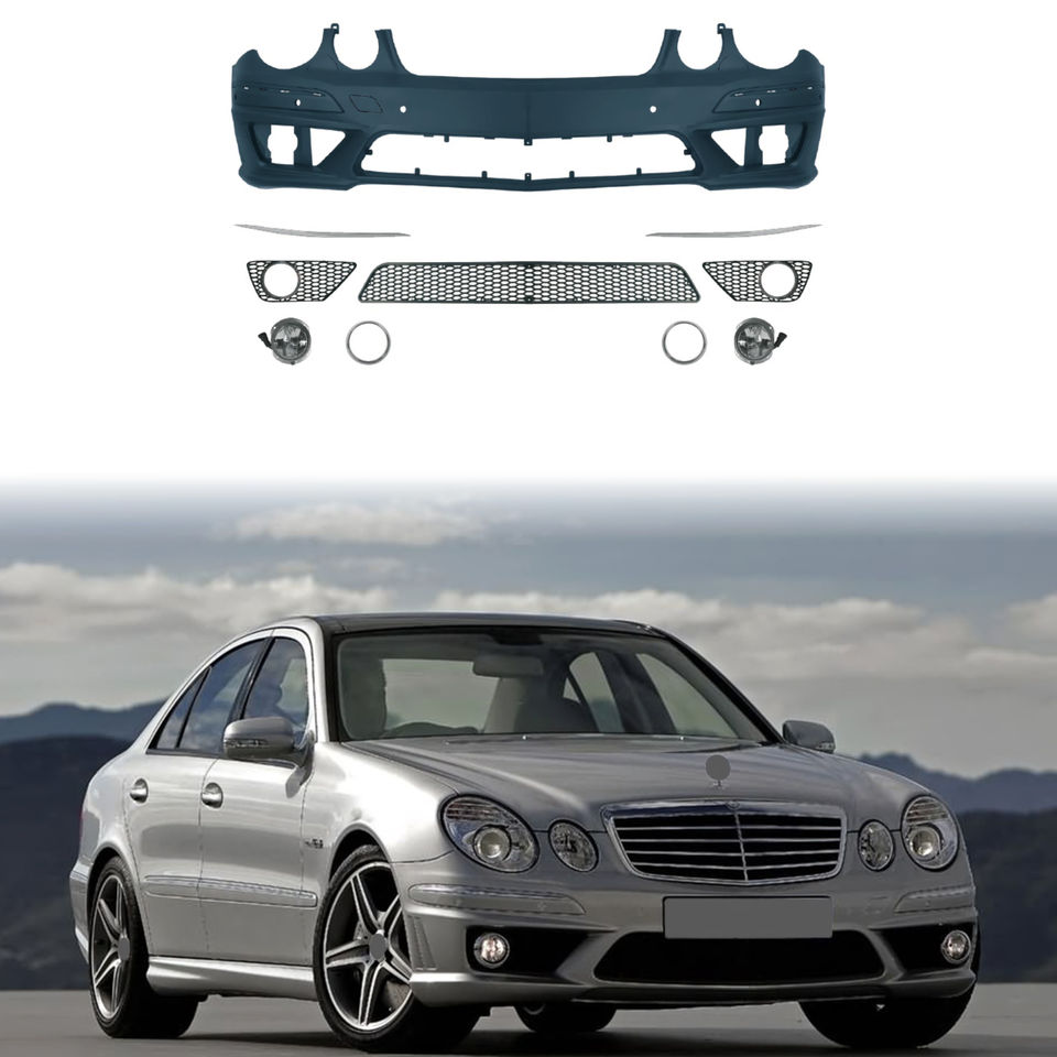 Car Bumper for Mercedes-Ben W211 2004-2008 Upgrade to AMG E-Class Front ...