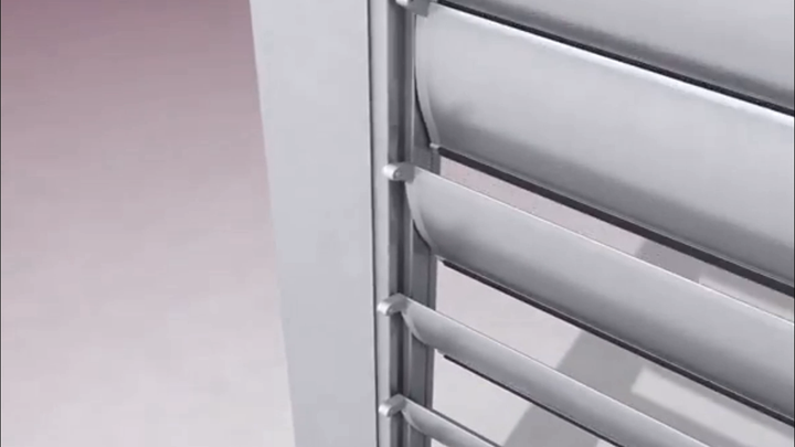 Automatic Aluminium Louver Window System for Acoustic & Sun Control