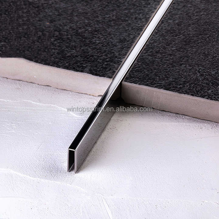 Win Top Stainless Steel Tile Trim for Wall Floor U Shape Tile ...