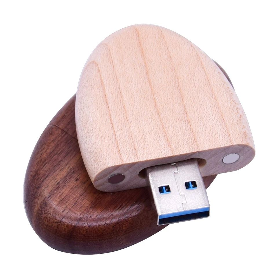 Oval Wooden USB Flash Drive 1GB 2GB 4GB 8GB 2.0 Memory Stick 8GB 16GB ...