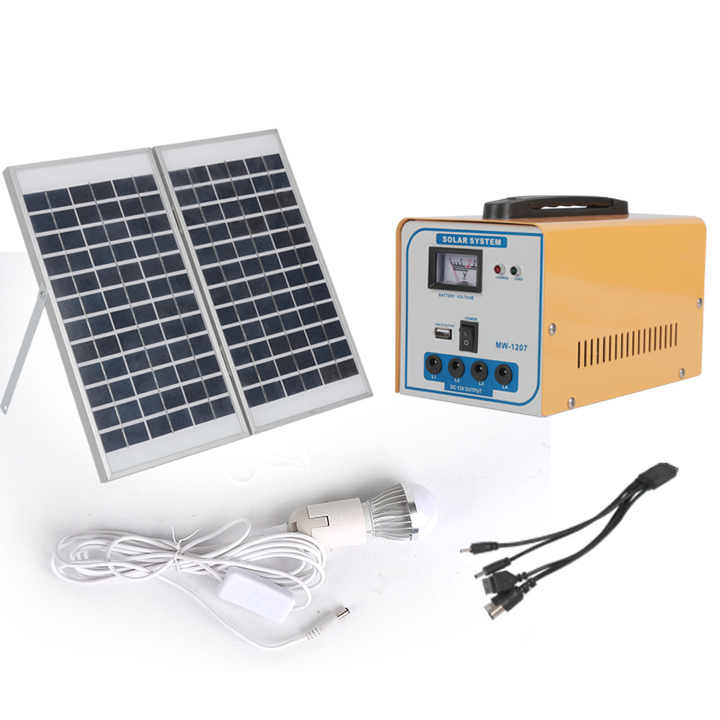 Portable Power Station 20W Solar Panels with Lithium Ion Battery Mini ...